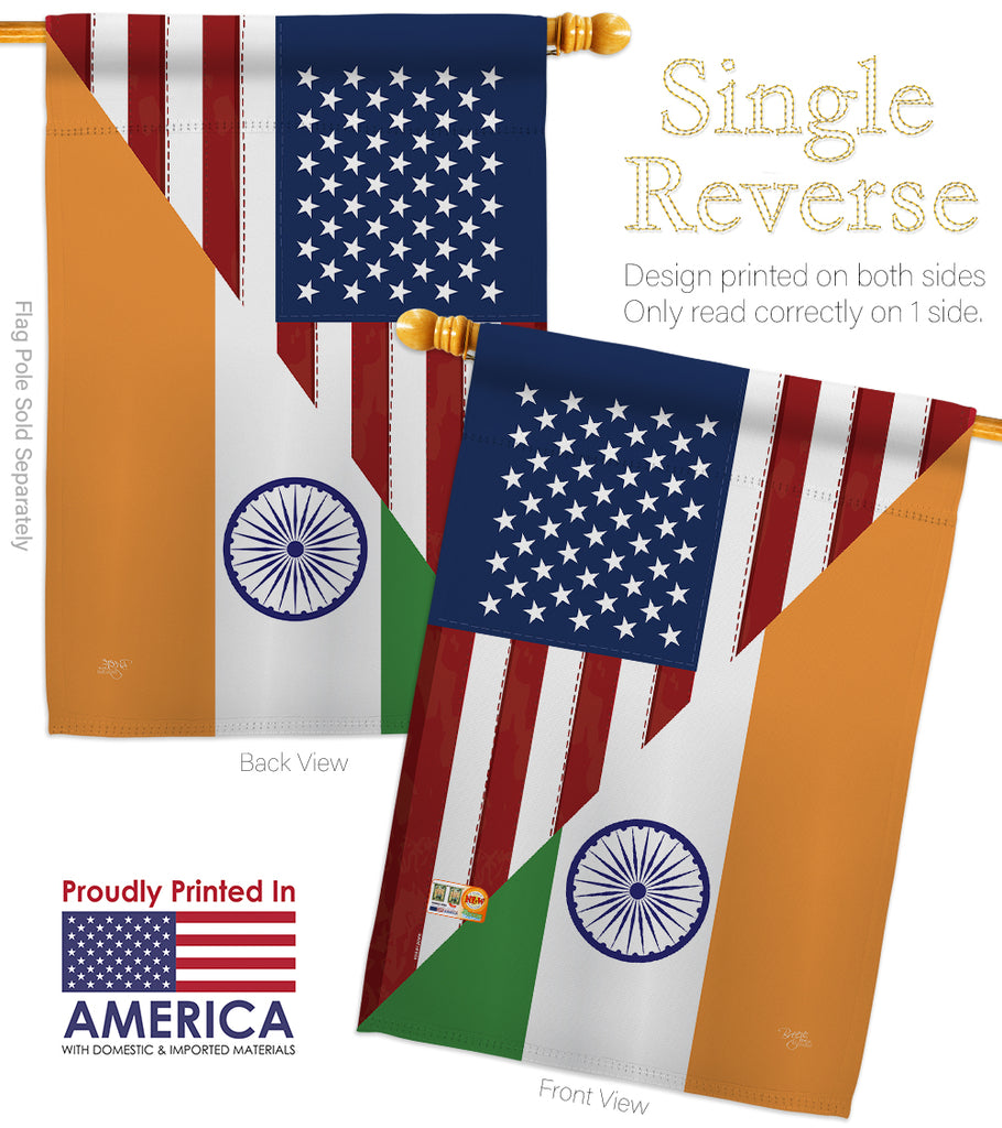 US India Friendship - US Friendship Flags of the World Vertical Impres ...