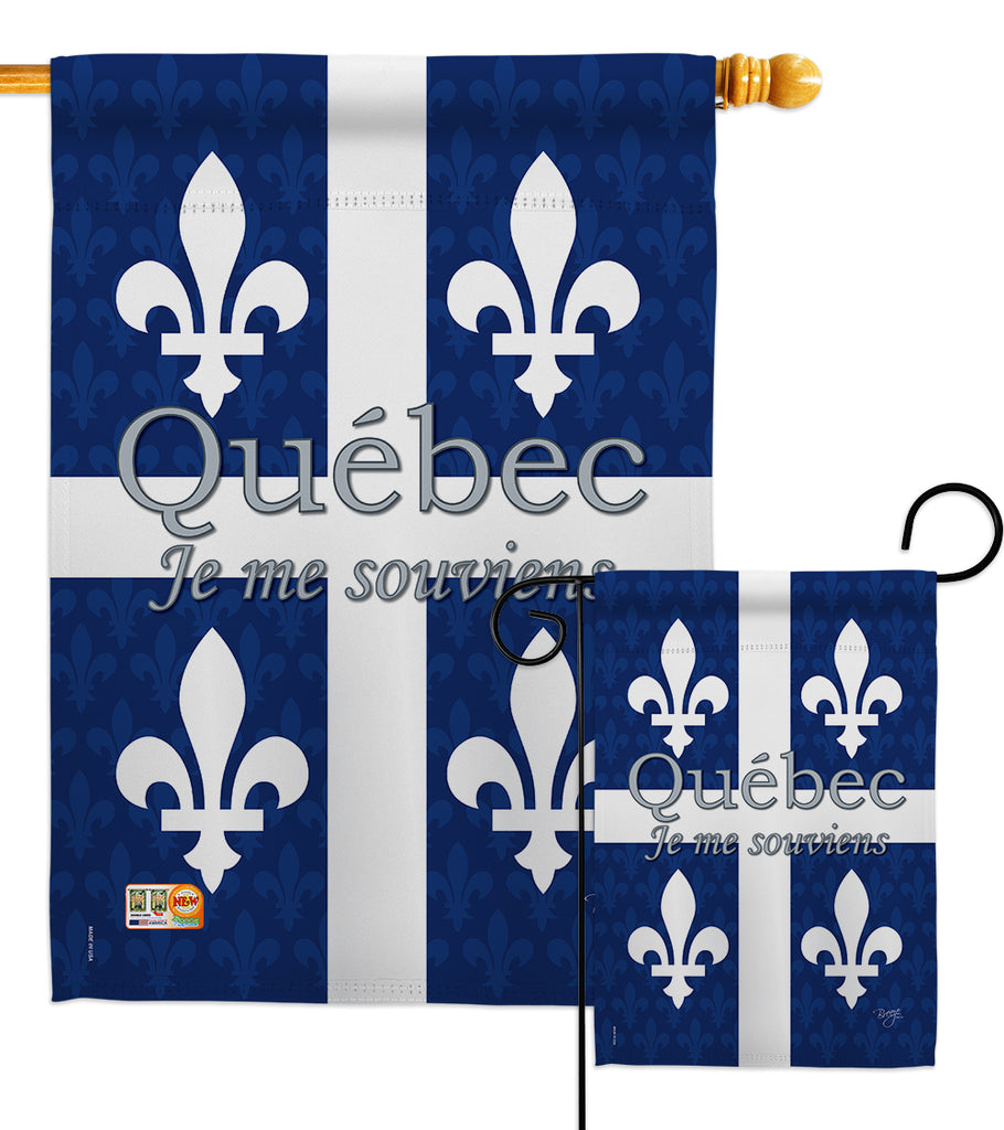 Quebec - Canada Provinces Flags of the World Vertical Impressions Deco ...