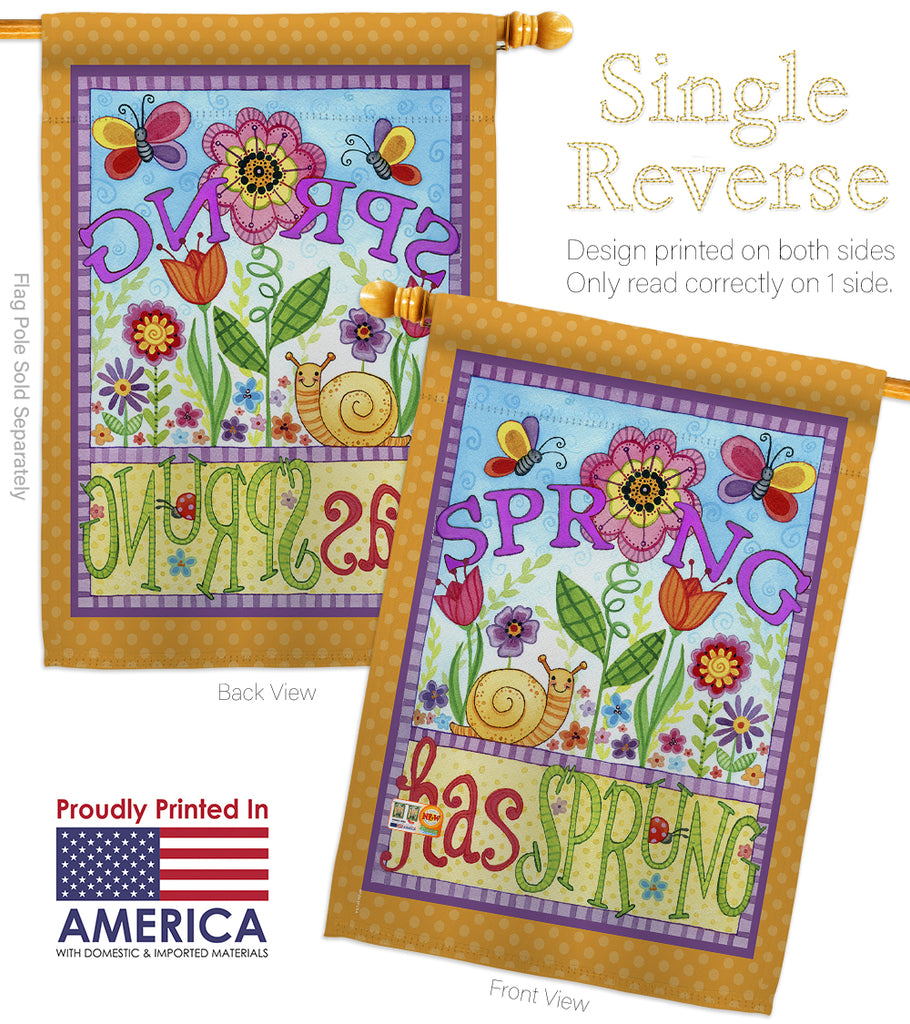 Bugs Spring - Floral Spring Vertical Impressions Decorative Flags HG10 ...