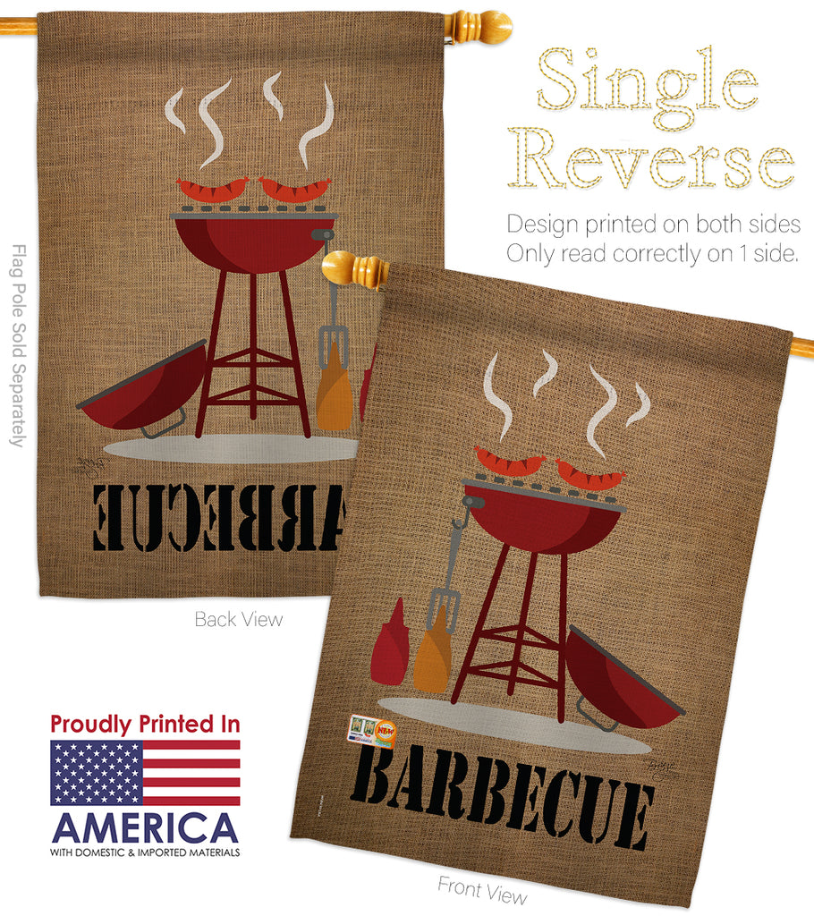 Barbecue - Fun In The Sun Summer Vertical Impressions Decorative Flags ...