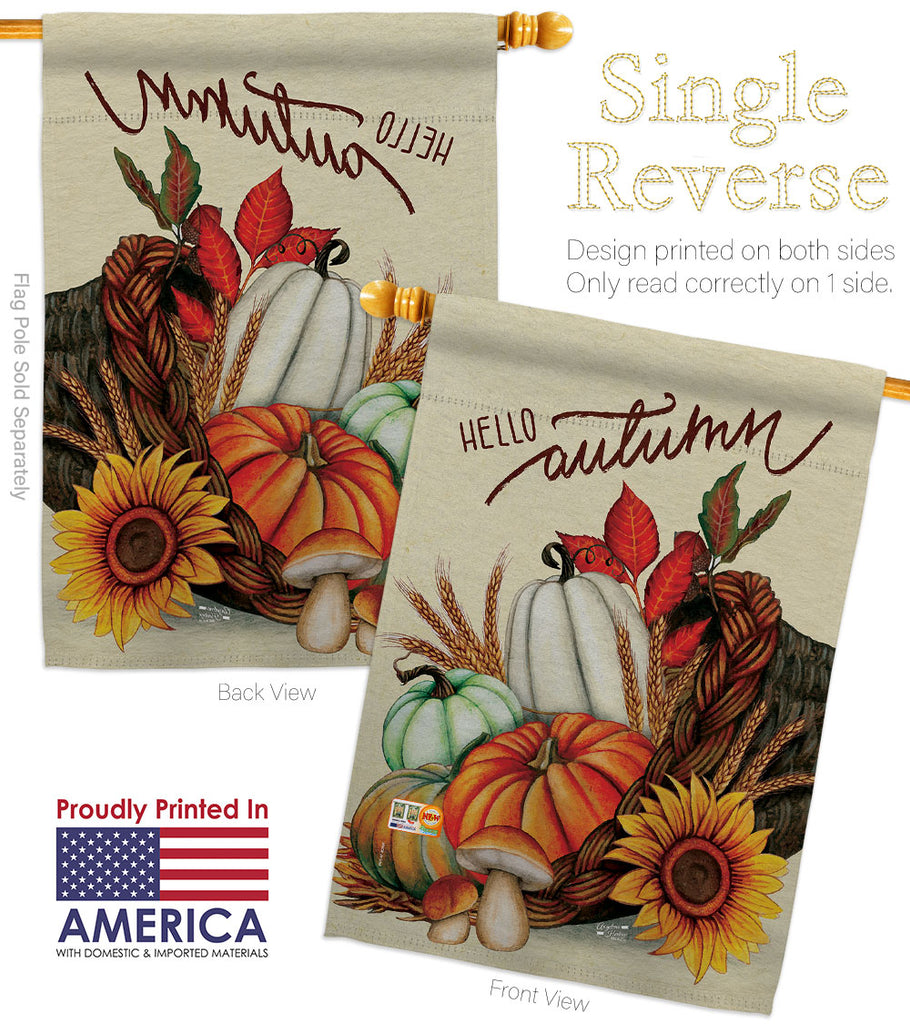 Hello Cornucopia - Harvest Autumn Fall Vertical Impressions Decorative ...