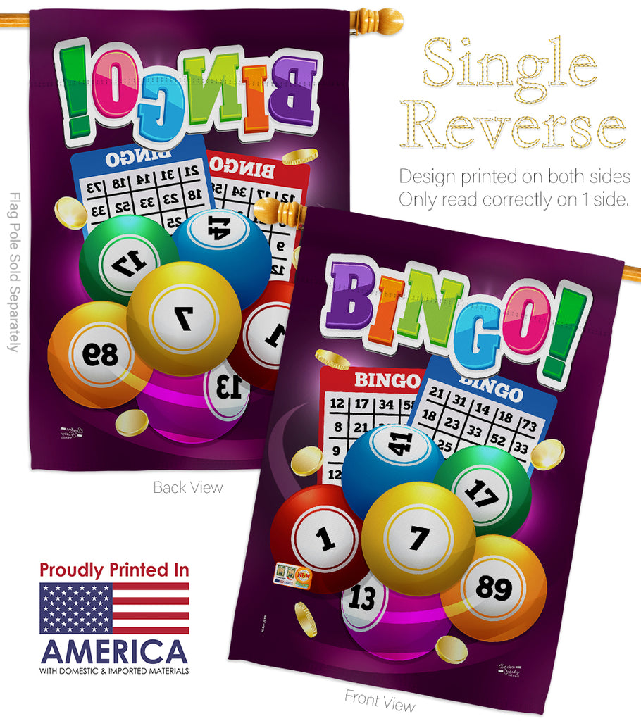 Bingo Bingo - Hobbies Interests Vertical Impressions Decorative Flags ...