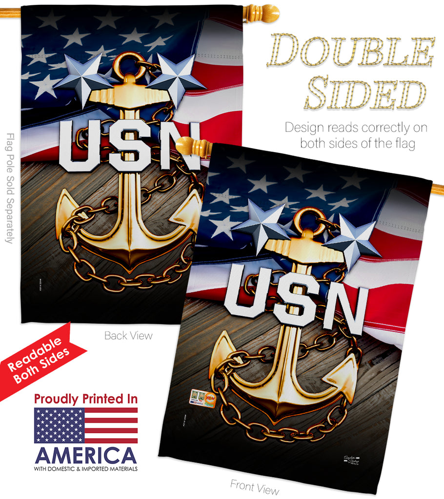 USN - Military Americana Vertical Impressions Decorative Flags HG13734 ...
