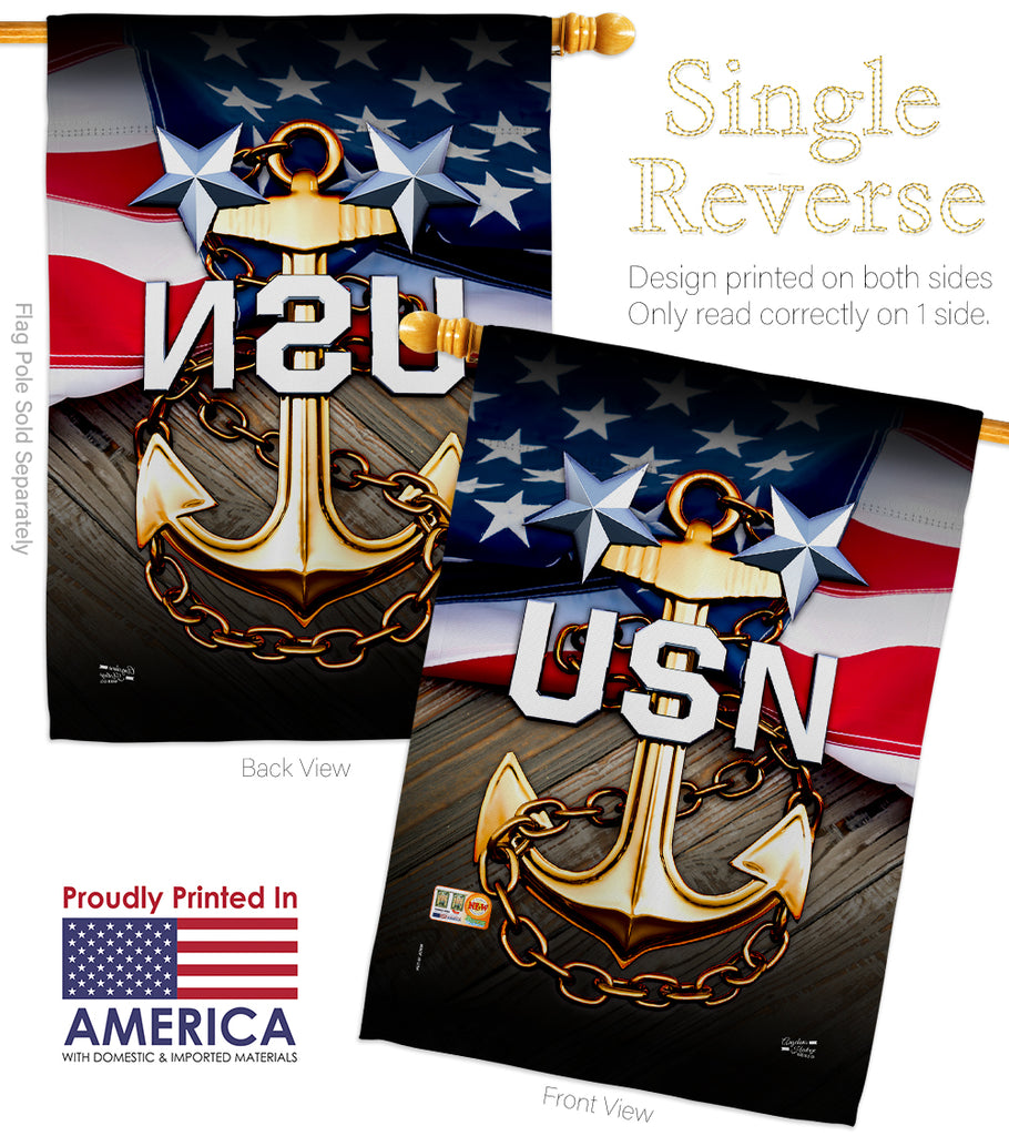 USN - Military Americana Vertical Impressions Decorative Flags HG13734 ...