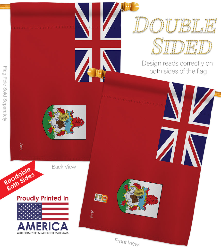 Bermuda - Nationality Flags of the World Vertical Impressions Decorati ...