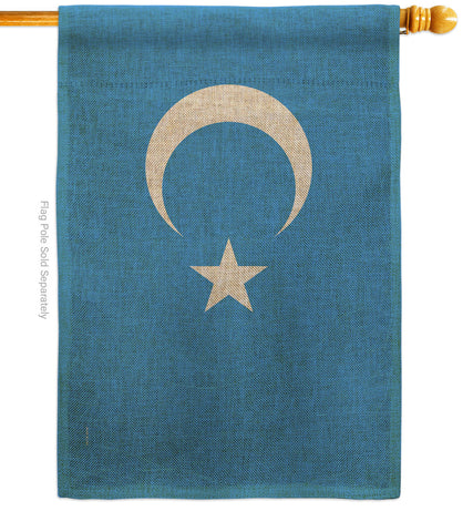Uyghur - Nationality Flags of the World Vertical Impressions Decorativ ...