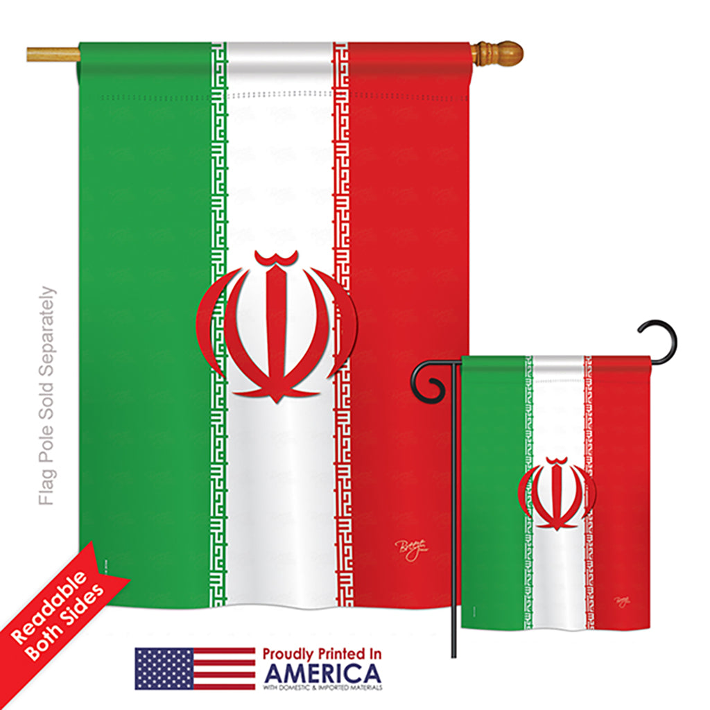 Iran - Nationality Flags of the World Vertical Impressions Decorative ...