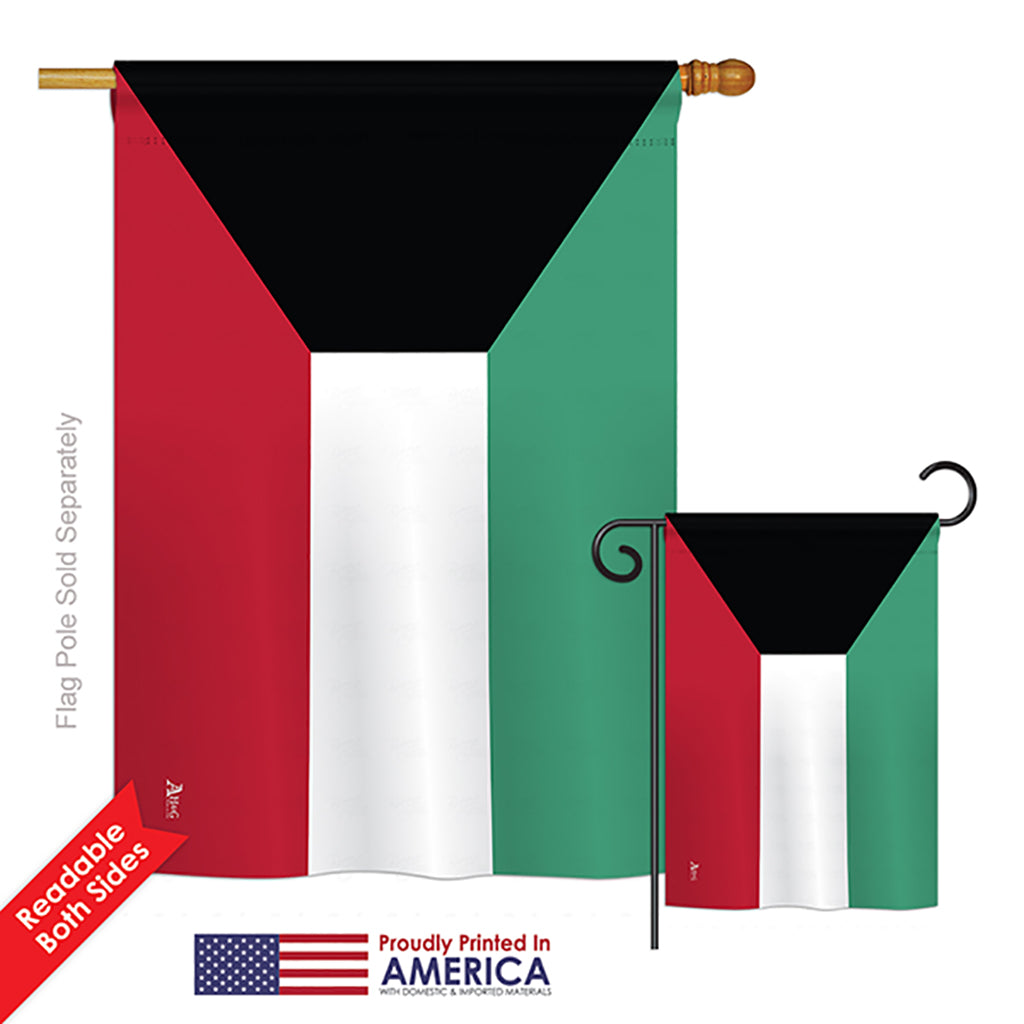 Kuwait - Nationality Flags of the World Vertical Impressions Decorativ ...