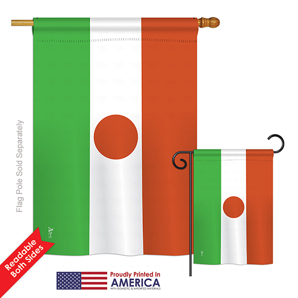 Niger - Nationality Flags of the World Vertical Impressions Decorative ...