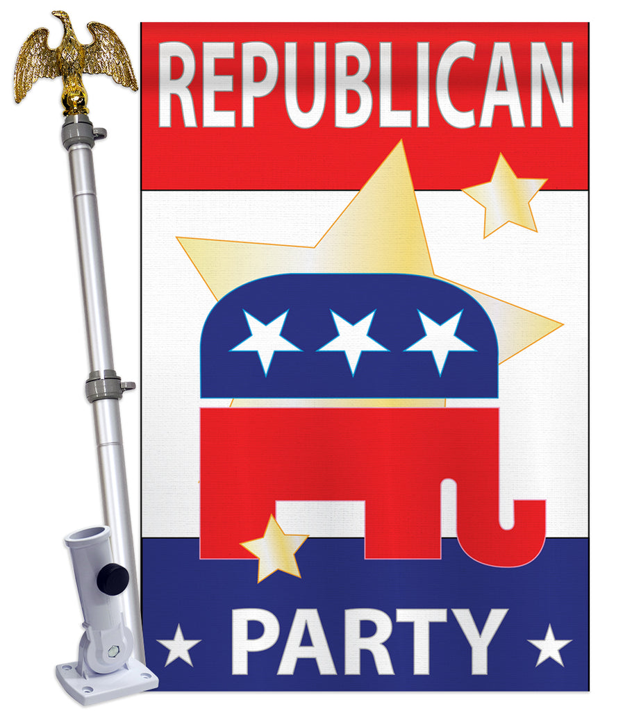Republican Party - Nationality Flags of the World Vertical Applique De ...
