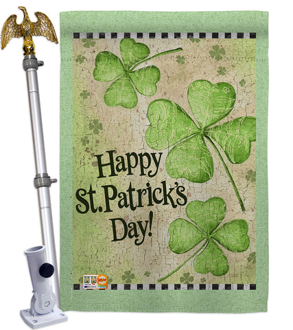 St Patricks House Flags 28 X 40 Double Sided Personalized St Patrick's ...