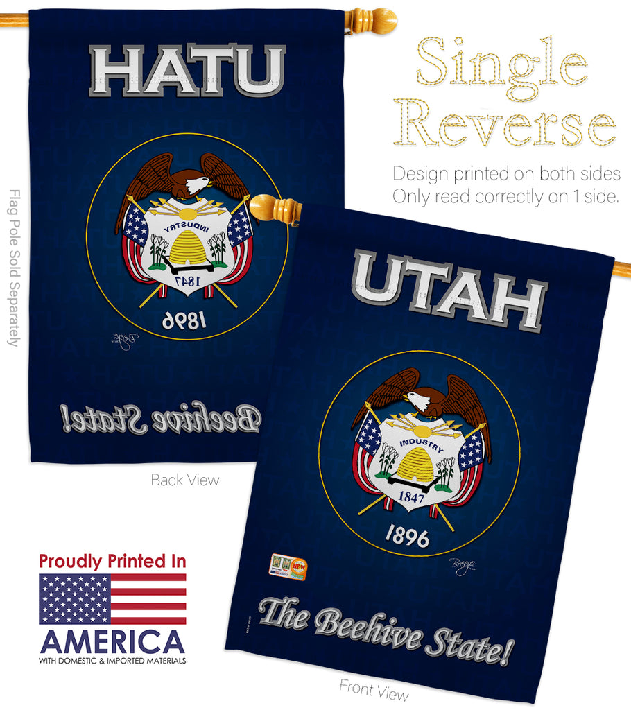 Utah - States Americana Vertical Impressions Decorative Flags HG108114 ...