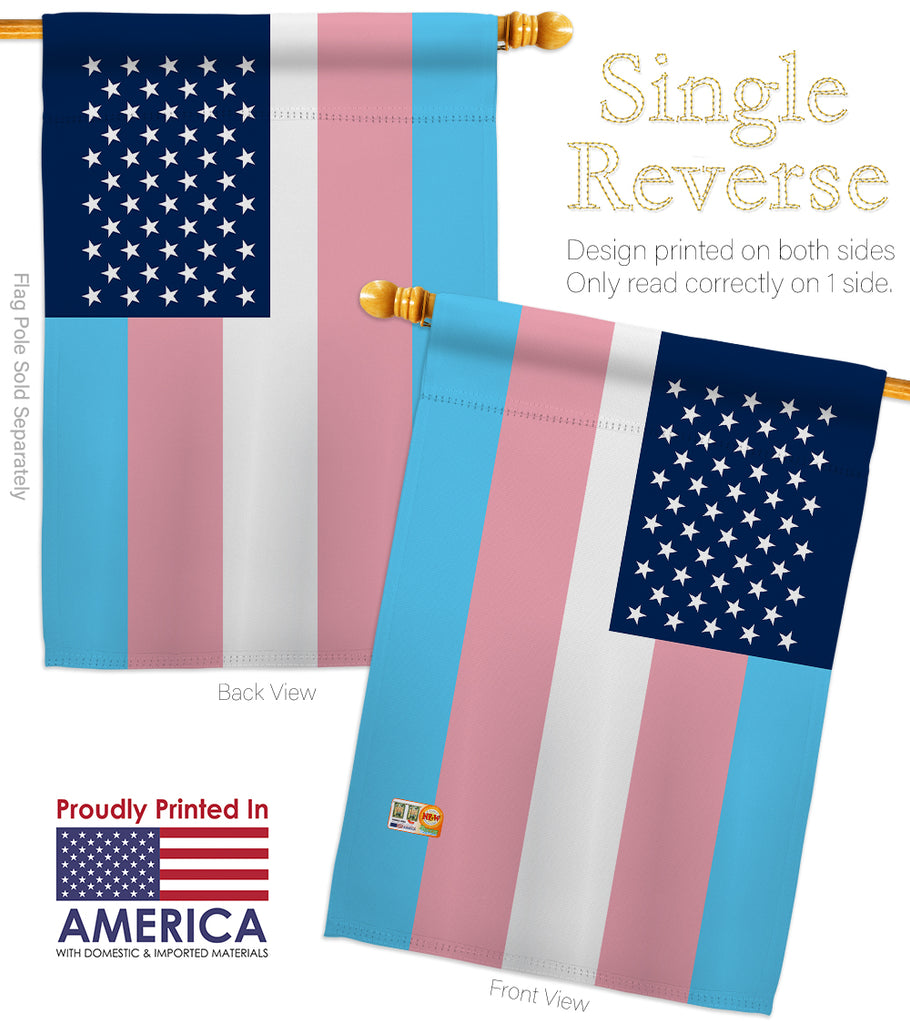 US Transgender - Support Inspirational Vertical Impressions Decorative ...