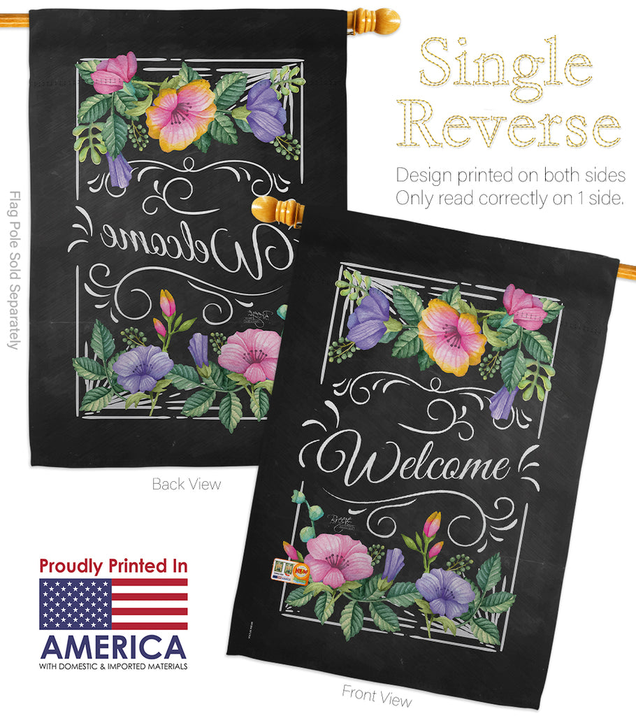 Welcome Blooming - Sweet Home Inspirational Vertical Impressions Decor ...