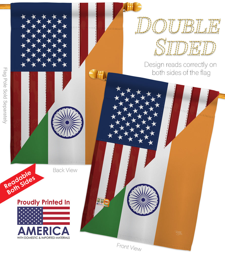 US India Friendship - US Friendship Flags of the World Vertical Impres ...